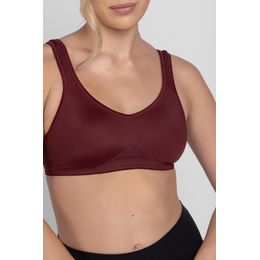 Dorina Damen Sport-BH "FLEX", Gr. 80, rot, Obermaterial: 75% Polyamid, 15% Polyester, 10% Elasthan, BHs, mit atmungsaktiven Mesh-Tr&auml;gern