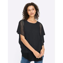 Heine 2-in-1-Shirt in schwarz | Gr.: 38