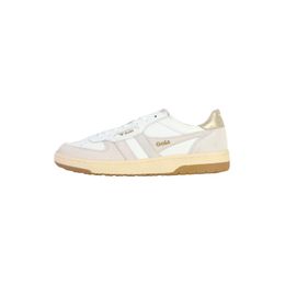 Gola Hawk-Sneaker aus Leder, flach Wei&szlig; | Gr.: 37