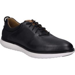 Josef Seibel Herren Schn&uuml;rschuh "Finley 01, schwarz-kombi", Gr. 44, schwarz, Obermaterial: 80% Rindsleder Leather cow. 20% Textilmaterial TEXMAT.,