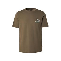 BOSS T-Shirt Herren Gr&ouml;&szlig;e 4XL oliv / pastellgr&uuml;n / wei&szlig;