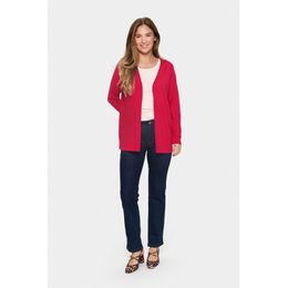 Saint Tropez Strickjacke KilaSZ Gerade Passform in Viva Magenta | Gr.: L