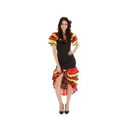 TecTake Revuedame/B&uuml;hnent&auml;nzerin, in der Farbe rot, Gr. XL, Langes Kleid | Gr.: S