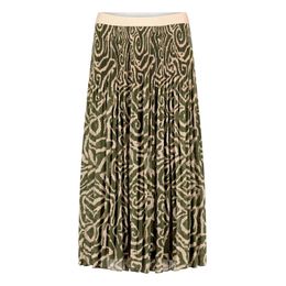 Cartoon Plisseerock mit Plissee in Khaki/Cream | Gr.: 42