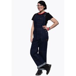 Queen Kerosin Latzhose Velma in Denim | Gr.: M