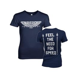 Top Gun Shirt in Blau | Gr.: XL
