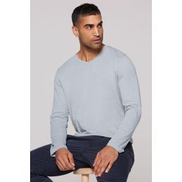 CMPD Herren V-Shirt, grau, Gr. 4XL, unifarben, Single Jersey, Material: 100% Baumwolle, Shirts, aus Baumwolle