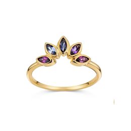 Carolin Stone 925/- Sterling Silber in gelb | Gr.: 54
