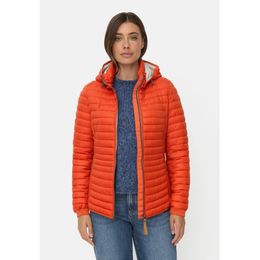 Camel Active Winddichte Jacke mit seitlichem Strick-Einsatz in Orange | Gr.: 50