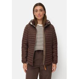 Camel Active Winddichte Jacke mit seitlichem Strick-Einsatz in Braun | Gr.: 40