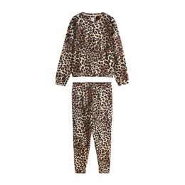 next Pyjama Damen Gr&ouml;&szlig;e XL creme / braun / schoko Sommerkleid