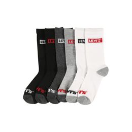 Levi's Kids Socken M&auml;dchen Gr&ouml;&szlig;e 27/28 graumeliert / rot / schwarz / wei&szlig;