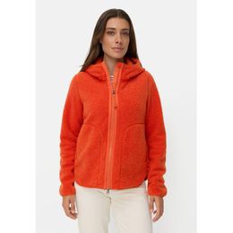 Camel Active Teddyjacke mit w&auml;rmenden Taschenfutter in Orange | Gr.: 38