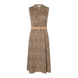 More & More More & More feminines, flie&szlig;endes Leoprint-Kleid in animal dots print | Gr.: 46