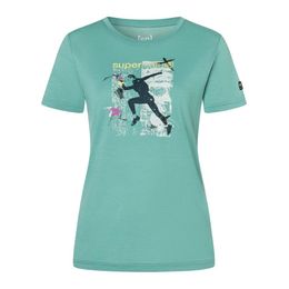 super.natural W RUNNING ART TEE in Petrol | Gr.: XS