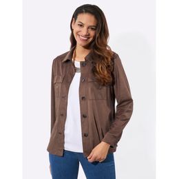 WITT WEIDEN Lederimitat-Blazer in schoko | Gr.: 36