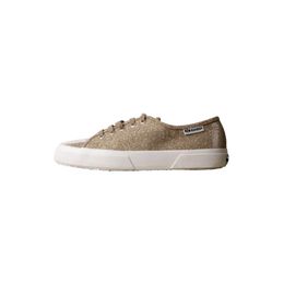 Superga Schn&uuml;r-Sneaker &bdquo;Jersey Lame Leggera&ldquo; Grau | Gr.: 38,5