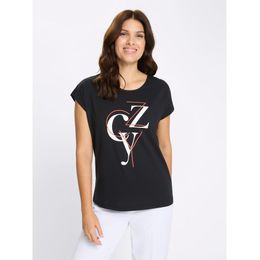 Sieh an! Kurzarm-Shirt in schwarz-wei&szlig; | Gr.: 38