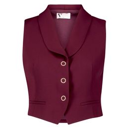 Vera Mont Sommerweste mit Kragen in Deep Dahlia | Gr.: 38