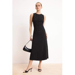 Trendyol Kleid Damen Gr&ouml;&szlig;e 40 schwarz / silber Sommerkleid