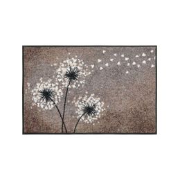 Erwin M&uuml;ller Erwin M&uuml;ller Fu&szlig;matte Pusteblume in taupe | Gr.: 40 x 60 cm