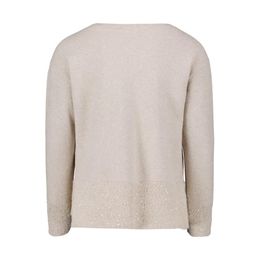 Betty Barclay Strickpullover mit Pailletten in Taupe Melange | Gr.: 42