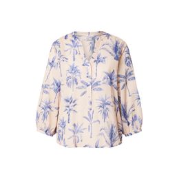 EMILY VAN DEN BERGH Bluse Damen Gr&ouml;&szlig;e XL sand / blau