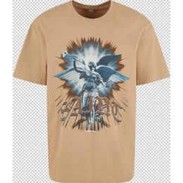 Mj Gonzales T-Shirt 'Saint V.1' Herren Gr&ouml;&szlig;e XL beige / braun / gr&uuml;n