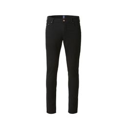MEYER Herren Chinos "M5 Five 9-6106"schwarz, Gr. 44, unifarben, 97% Baumwolle, 3% Elasthan, Hosen, in Premium Satin M5 Serie