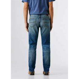 Pepe Jeans Herren Tapered-fit-Jeans "STANLEY"strong blau used, Gr. 33, Denim/Jeans, Obermaterial: 95% Baumwolle, 4% Polyester, 1% Elasthan, Jeans