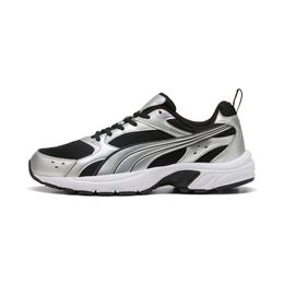 Puma Herren Sneaker "MILENIO TECH LT", Gr. 41Puma schwarz, Puma silber, Textil, unifarben, Schuhe