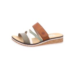 Rieker Sandalette in olive/offwhite/mint/cayenne | Gr.: 39