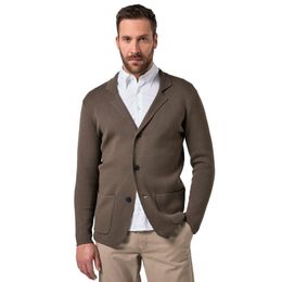 JP1880 Strickjacke in khakibraun | Gr.: 6XL