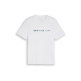 Tom Tailor Denim T-Shirt Herren Gr&ouml;&szlig;e M gr&uuml;n / petrol / wei&szlig;