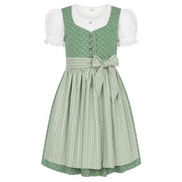 N&uuml;bler N&Uuml;BLER M&auml;dchen Dirndl "Kinderdirndl Flores", gr&uuml;n, Gr. 92, Obermaterial: 100% Baumwolle CO., Kleider