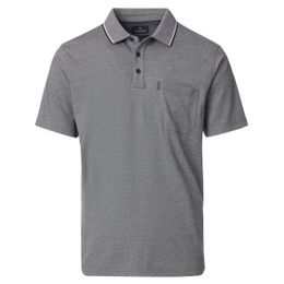 Casamoda Herren Poloshirt "Casamoda Polo-Shirt uni", grau, Gr. L, 55% Baumwolle, 45% Polyester, Shirts