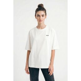 BOSS Orange Damen T-Shirt "Eregular Premium Damenmode", wei&szlig;, Gr. XS, unifarben, Single Jersey, Obermaterial: 100% Baumwolle, Shirts, mit