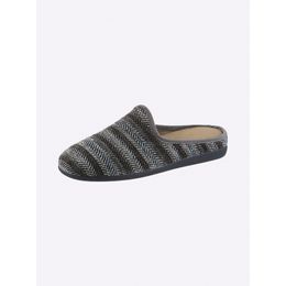CLASSIC Herren Hausschuh, Gr. 41, grau, Basic, Schuhe