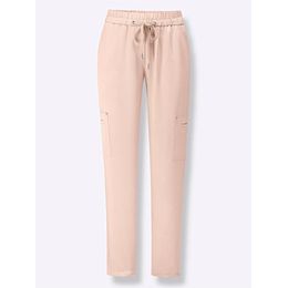 Casual Looks Damen Schlupfhose, rosa, Gr. 20, unifarben, 100% Lyocell, Hosen
