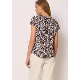 Damen Kurzarmblusevery berry, Gr. 34, STREET ONE STUDIO, gebl&uuml;mt, Stoff, 100% Viskose, Blusen, aus softer Viskose