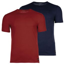Emporio Armani Shirt male size XXL Dark blue / Carmine red