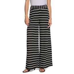 Zero Damen Schlupfhose "Damen gerader Schnitt", schwarz-wei&szlig;, Gr. 36, Obermaterial: 76% Polyester, 17% Viskose, 7% Baumwolle. Futter: 70% Viskose,