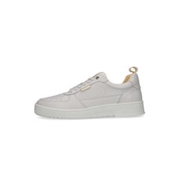 N91 Herren Sneaker "Bball M AB Herrensneaker", Gr. 44, wei&szlig;, Kalbsleder, Schuhe, Turnschuh Leder handgefertigt, sportlicher Freizeitschuh Herren