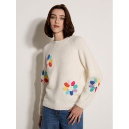 Apricot Damen Rundhalspullover "Strickpullover", beige, Gr. 38, gemustert, Strick, Obermaterial: 50% Viskose CV. 50% Polyacryl PAN., Pullover, mit