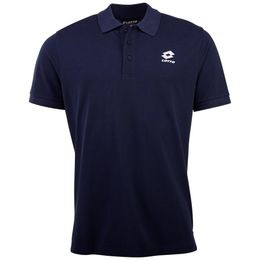 Lotto Herren Poloshirt, blau, Gr. S, unifarben, 100% Cotton, Shirts, - in hochwertiger Baumwoll-Piqu&eacute; Qualit&auml;t