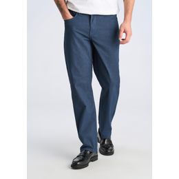 LINDBERGH Herren 5-Pocket-Hose "5-Pocket Hose Relaxed Loose Fit", blau, Gr. 34, Obermaterial: 98% Baumwolle, 2% Elasthan, Hosen