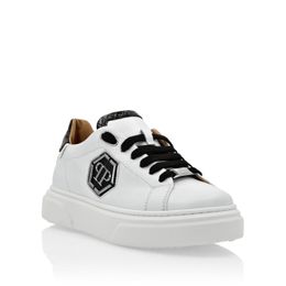 Philipp Plein Jungen Sneaker "Hexagon", Gr. 33, schwarz-wei&szlig;, Schuhe