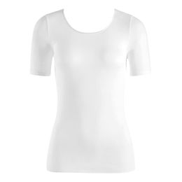 Hanro T-Shirt Cotton Seamless Kurzarm in white | Gr.: S