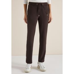 Cecil Damen Stoffhose, braun, Gr. XXL, unifarben, Stoff, 46% Modal, 46% Polyester, 8% Elasthan, Hosen, Middle Waist