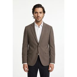 Cinque Herren Baukastensakko "CITOTTI-S"dunkelbraun, Gr. 58, unifarben, Web, Obermaterial: 54% Polyester, 41% Schurwolle, 5% Elasthan, Sakkos,